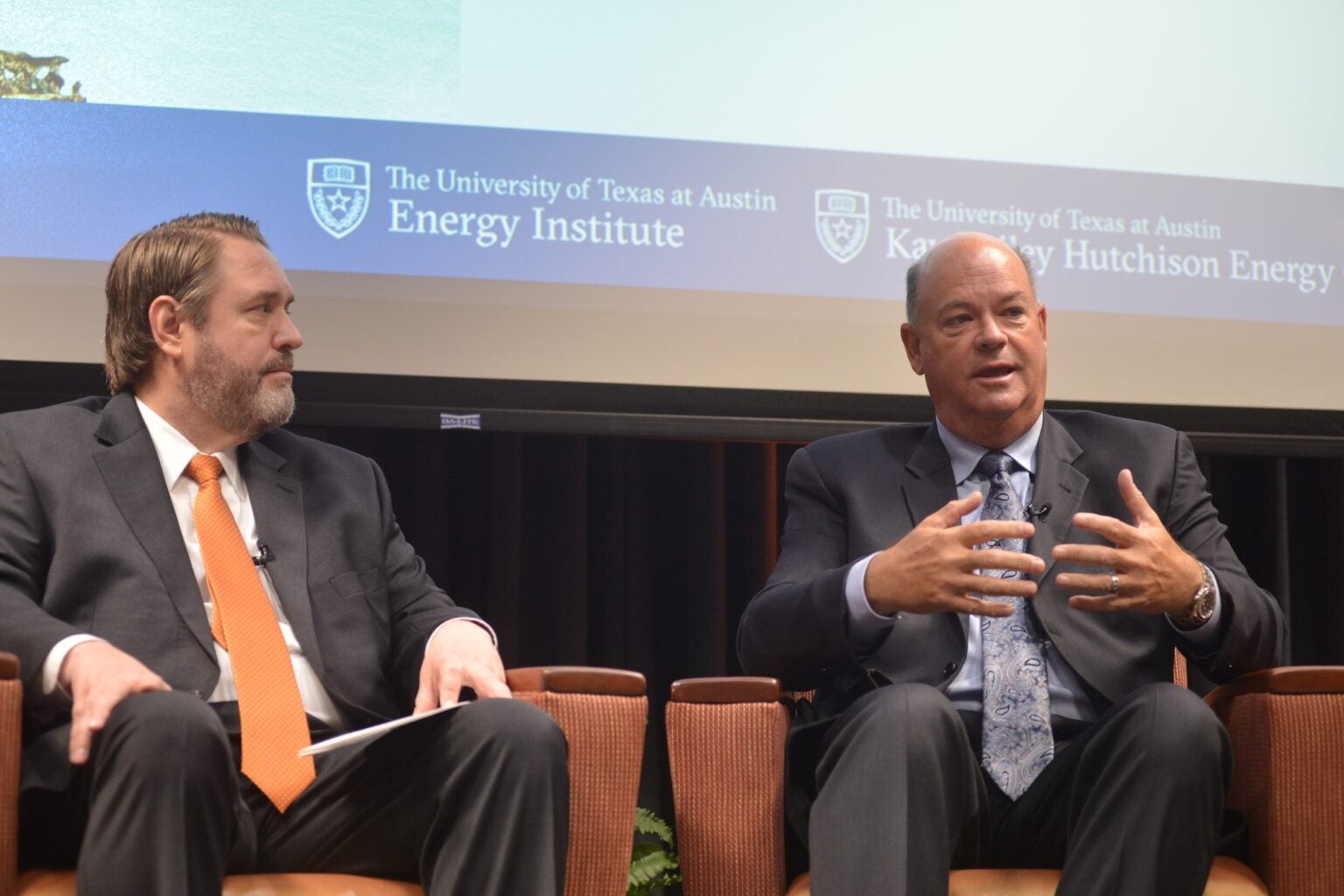 Interim President Jim Davis Converses with ConocoPhillips Head Ryan ...